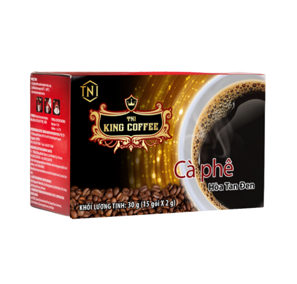 KingCoffee | King coffee Pure black instant- Box 15 sachets x 2gr (V/V)